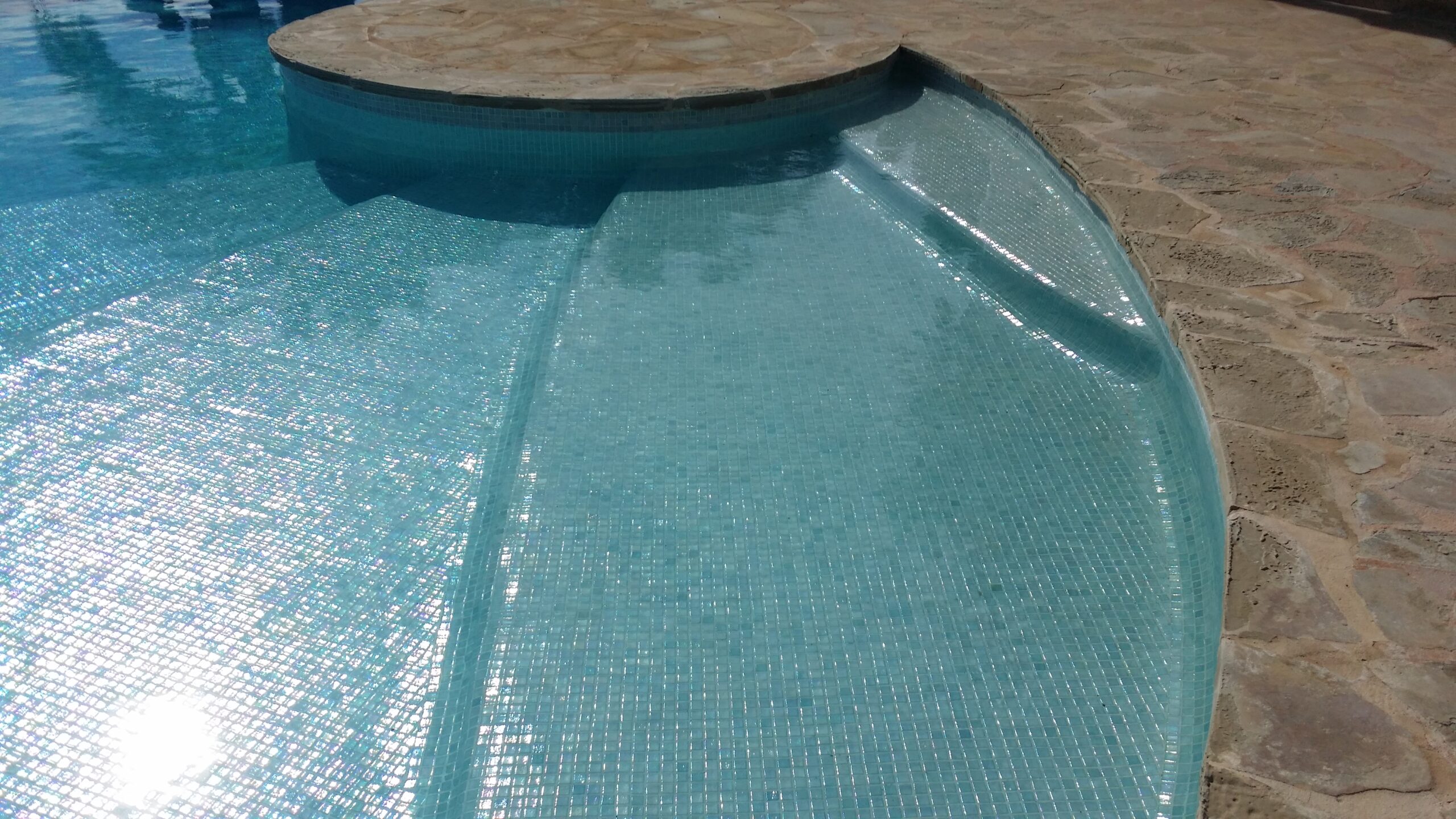 Mosaico Nacarado Azul Turquesa 2.5x2.5 - G320 Piscina | Tienda Online ...