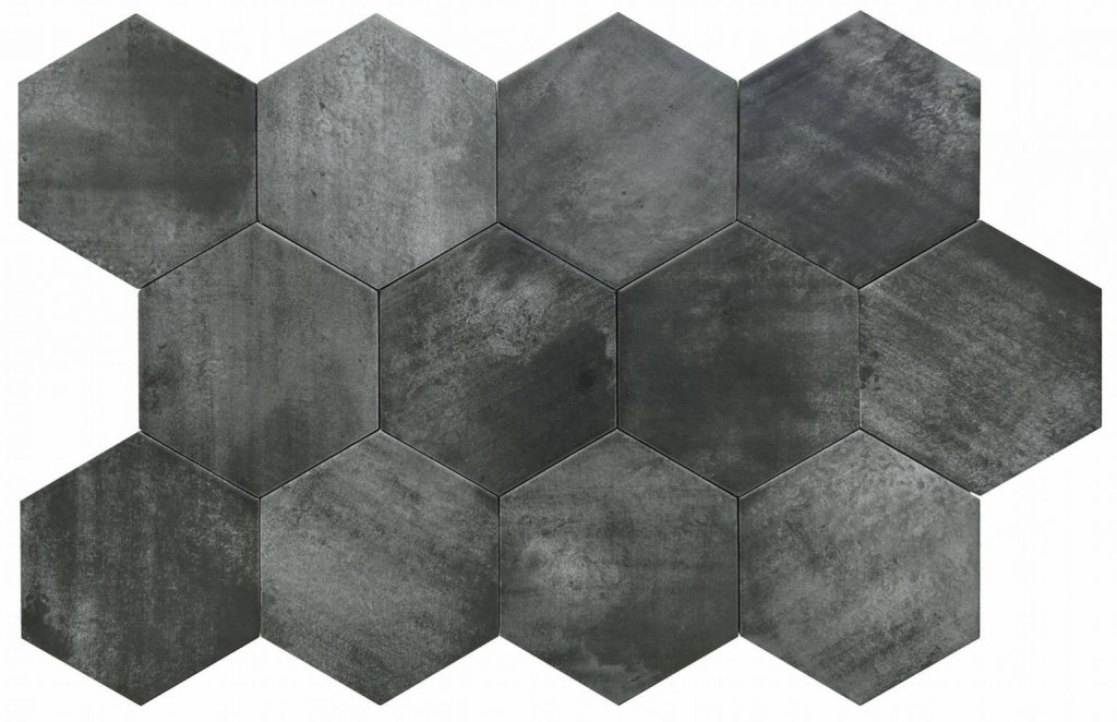 Azulejo Hexagonal Porcelánico Efecto Cemento. Serie Denia 14x16cm ...