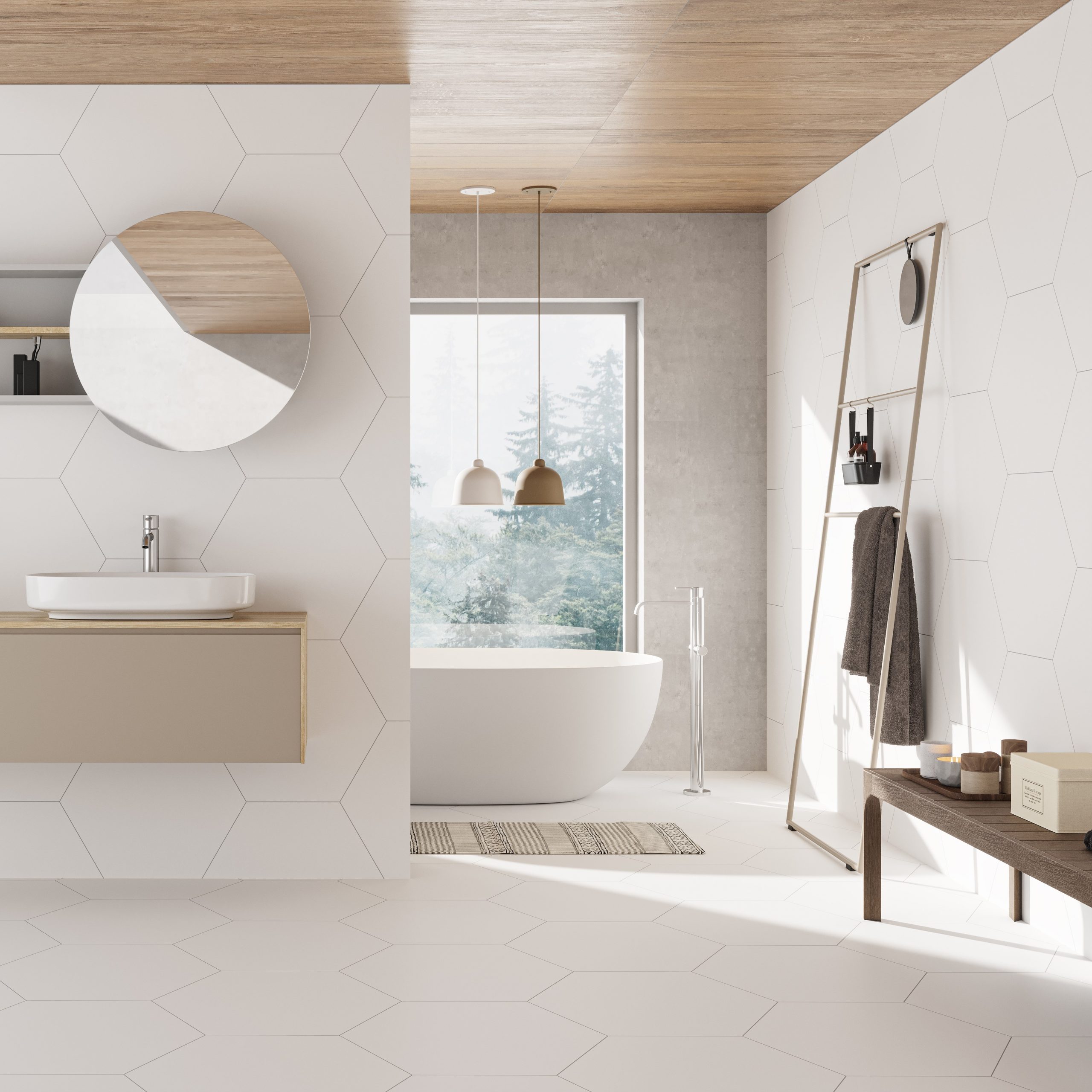 Azulejo Argos Mate 56x48,5 Hexagonal XL Porcelánico | Tienda Online de ...